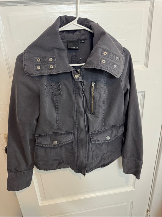 Trouve | Jackets & Coats | Trouv Gray Utility Cotton Jacket | Poshmark